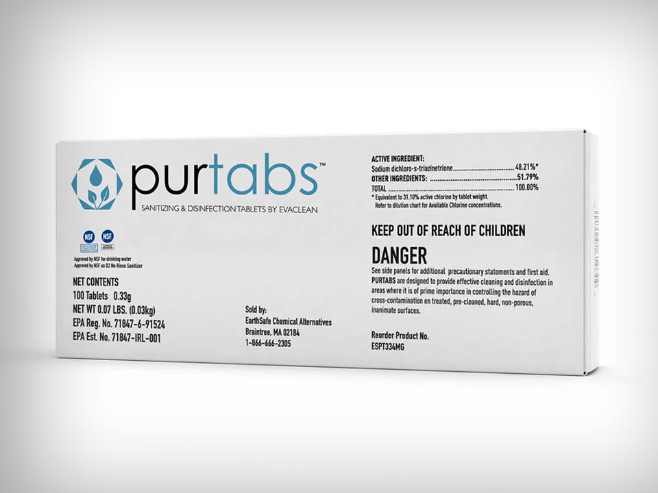 PurTabs Disinfecting & Sanitizing Tablets