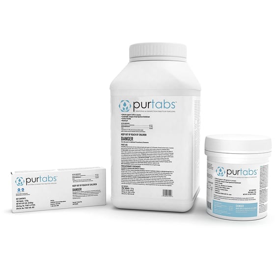 PurTabs Disinfecting & Sanitizing Tablets